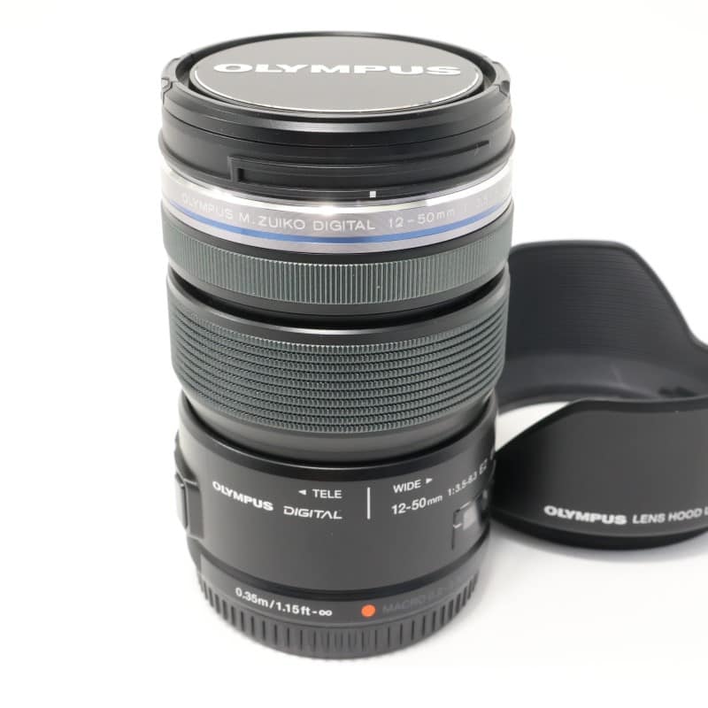 OLYMPUS／OM SYSTEM M.ZUIKO DIGITAL ED 12-50mm F3.5-6.3 EZ ブラック 中古 C2120125355705｜中古通販フジヤカメラ